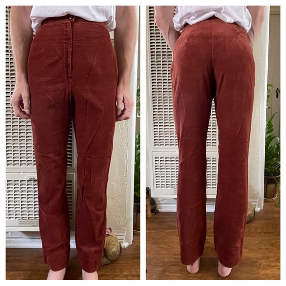 Vintage | Pants & Jumpsuits | 97s Rust Corduroy Trousers | Poshmark